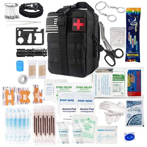 Kit de primeiros socorros de sobrevivência equipamento médico tático
