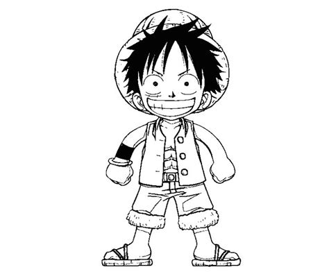 Monkey D Luffy 5 Coloring Crafty Teenager
