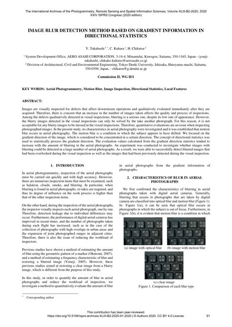 pdf image blur detection method based on gradient information in directional statistics