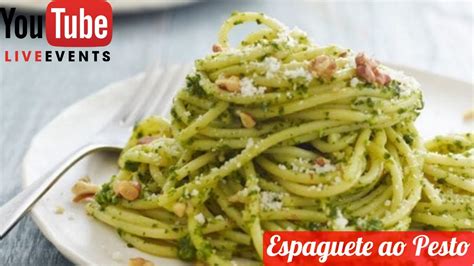 Receita De Espaguete Ao Molho Pesto YouTube