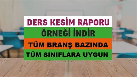 Ders Kesim Raporu Örneği 1Fen 1Matematik
