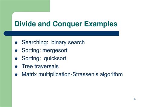 ppt divide and conquer algorithms powerpoint presentation free download id 2922041