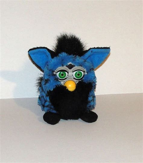 Furby Bleu noir tacheté Peluche interactive Parlante 1ere Generation
