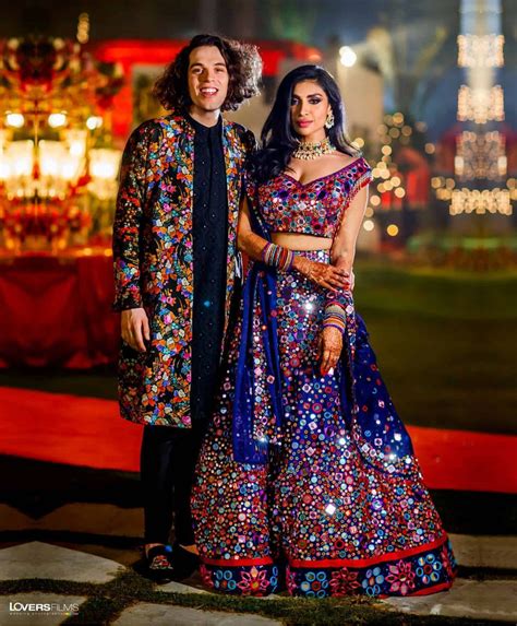 Color Coordinated Couple Outfits To Rock Your Mehendi Get Inspiring