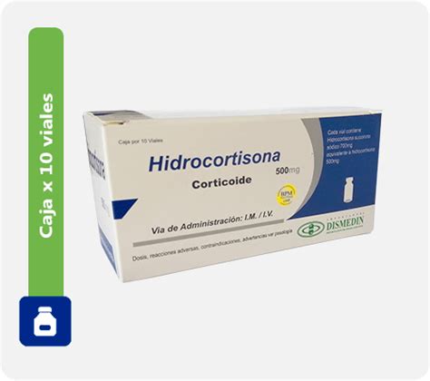 Hidrocortisona 50 mg Ficha Técnica Pharmais Solución Inyectable y