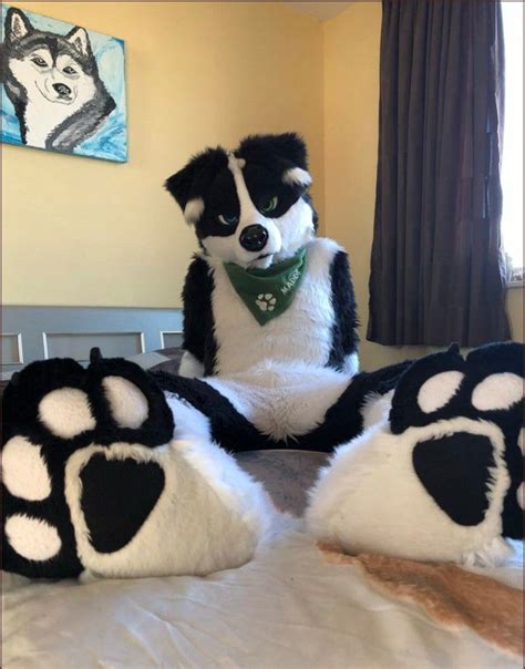 Fursuit Paws Painted Toe Nails Happy Paw Yiff Furry Costume