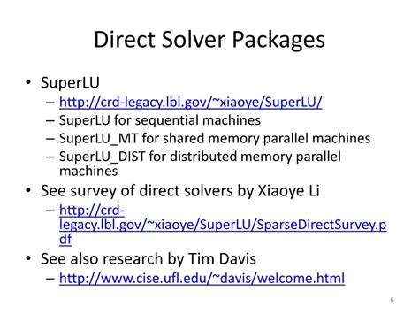 ppt direct and iterative methods for sparse linear systems powerpoint presentation id 2527314
