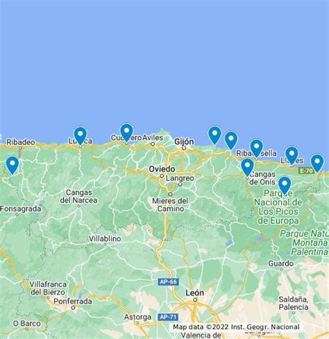 Los 10 pueblos de Asturias más bonitos Google My Maps Picos de