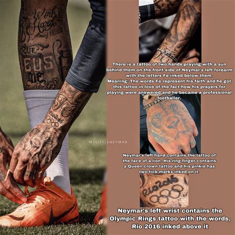 Neymar Football Neymar Jr Neymar Neck Tattoo S Tattoo Hand Tattoos