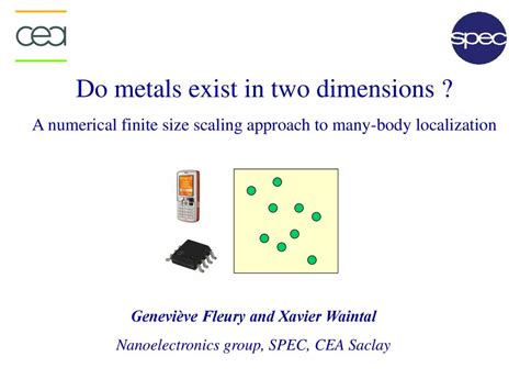 geneviève fleury and xavier waintal ppt download