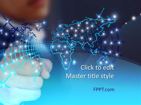 Global Technology Powerpoint Template Powerpoint Templates Images And