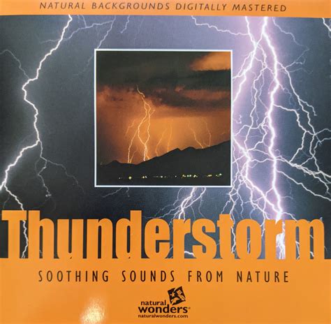 Thunderstorms Soothing Sounds Of Nature No Artist SensCritique
