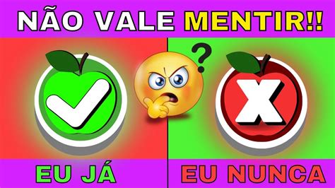 Eu J Ou Eu Nunca Edi O Especial De F Rias Escolha Um O