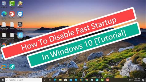 How To Disable Fast Startup In Windows Tutorial Youtube