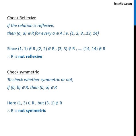 ex 1 1 1 determine reflexive symmetric transitive to prove rela