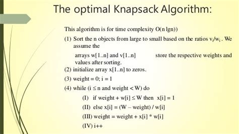 fractional knapsack problem