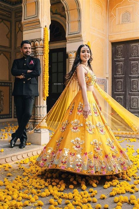 47 Breathtaking Haldi Dresses For Brides That Serve The Looks In 2023