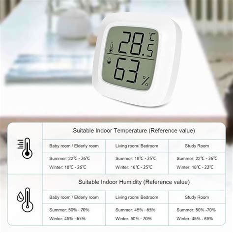 4 Thermomètre Hygromètre Numérique Thermomètre D Intérieur Portables