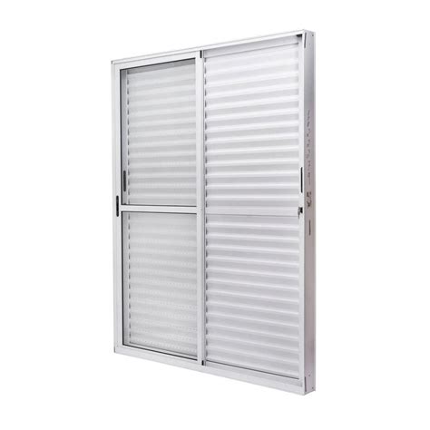 Porta Balcao Aluminio Branco Rede Alum 200inio Branco 1 Pontofrio
