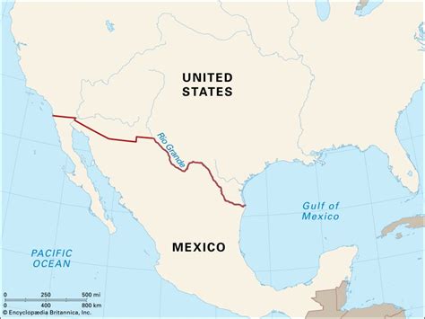 Map Us Mexico Border Chlo Melesa