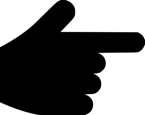 Art Svg Pointy Finger Icon Png Hand Pointer Clipart Full Size