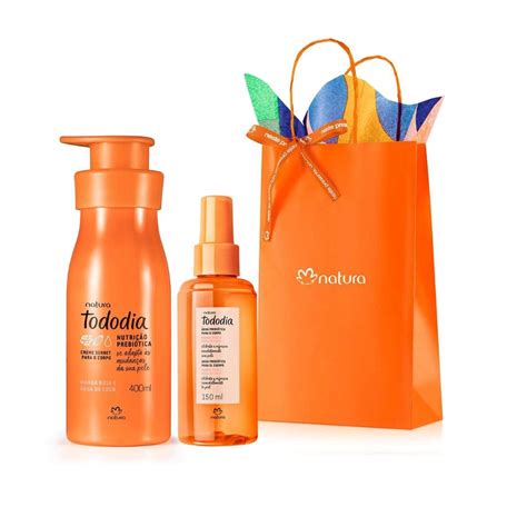 Kit Presente Natura Creme Hidratante Corporal Natura Manga Rosa e Água
