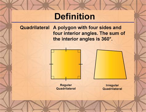 definition polygon concepts quadrilateral media4math