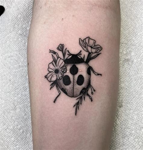 Ladybug Tattoos For Romantic Mood Lady Bug Tattoo Black Tattoos