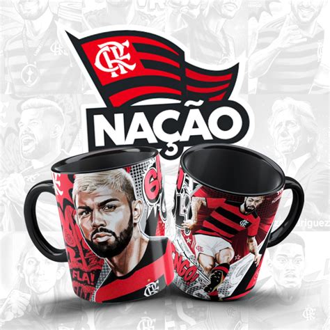 10 Artes Caneca Flamengo Nação Pack Sublimação Elo7