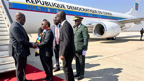 Le Pr Sident De La Rdc F Lix Tshisekedi En Visite Harare Pour L