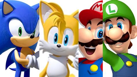 Tails Sonic VS Mario Luigi In Smash Ultimate YouTube