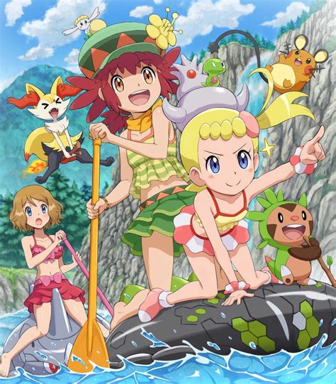 Serena Braixen Dedenne Chespin Bonnie And 5 More Pokemon And 2