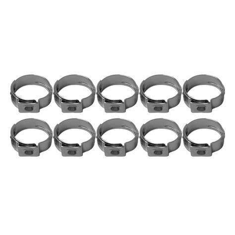 10pcs Single Ear Stainless Steel Hydraulic Hose Clamps O Clips 5 8 7