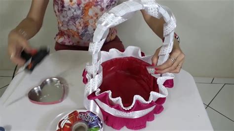 DIY Cesta feita caixa de papelão Passo a passo parte 2 YouTube