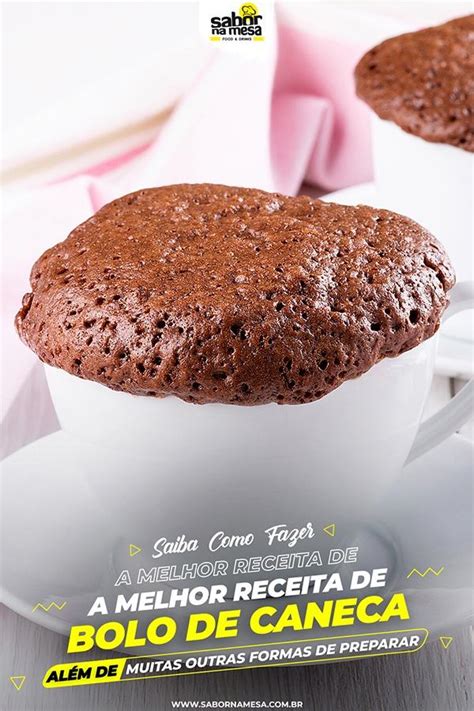 28 Receitas de Bolo de Caneca Versões Super Práticas Para Se Deliciar