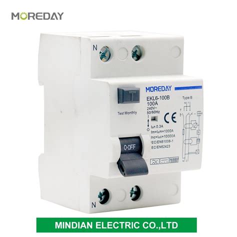 RCD Type B RCCB 2p 4p 63 10ka 230V 400V 30mA Residual Current