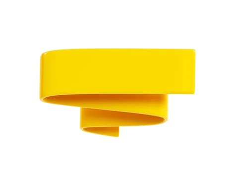 Cinta Banner D Render Cuadro De Texto De Venta Amarillo Foto Premium