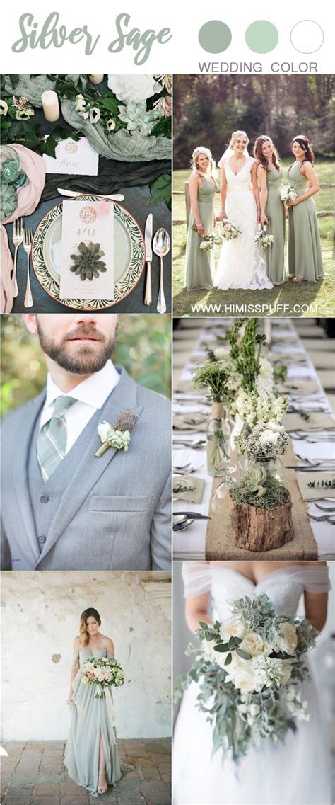 Wedding Color Trends 30 Silver Sage Green Wedding Color Ideas Page 2