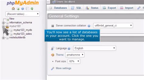How To Manage A MySQL Database With PhpMyAdmin In CPanel Vertical Web