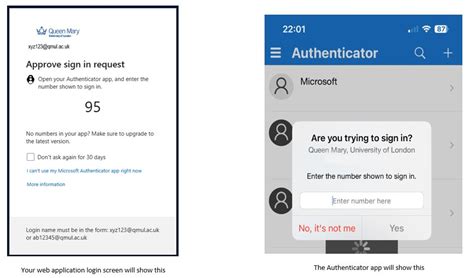 Number Matching In MS Authenticator IT Services