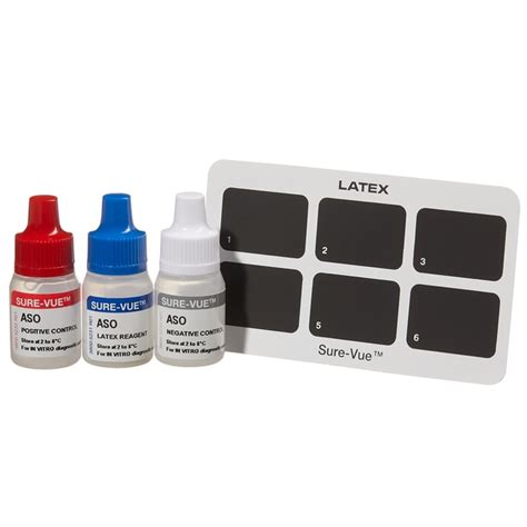 Fisher Healthcare Sure Vue ASO Test Kit Two Minute Test Blood
