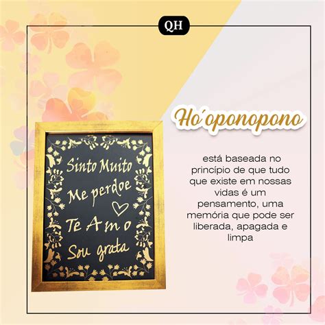 Quadro Ho oponopono Impressão Dourada M Lisa Ref 007 Elo7
