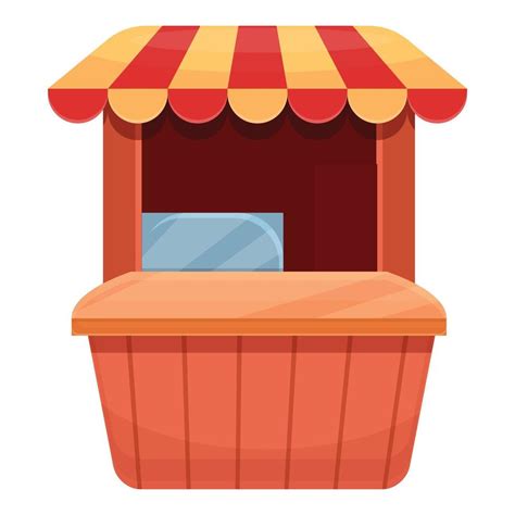 Icono De Puesto De Venta De Comida En La Calle Dibujos Animados De La
