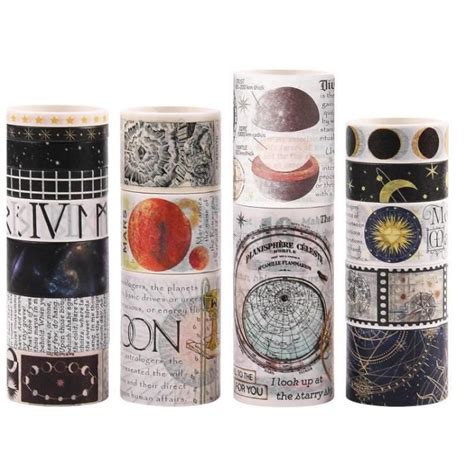 18 Rouleaux Washi Tape Set Vintage Ruban Adhésif Décoratif Masking
