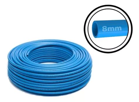 50m Mangueira Pneumática Flexível Ø8mm Tubo Pu 150psi 10bar
