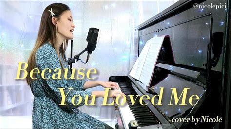BECAUSE YOU LOVED ME Celine Dion Piano Cover YouTube