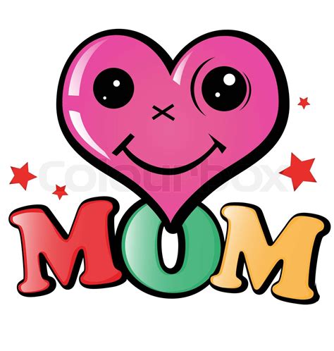 I Love Mom Stock Vektor Colourbox