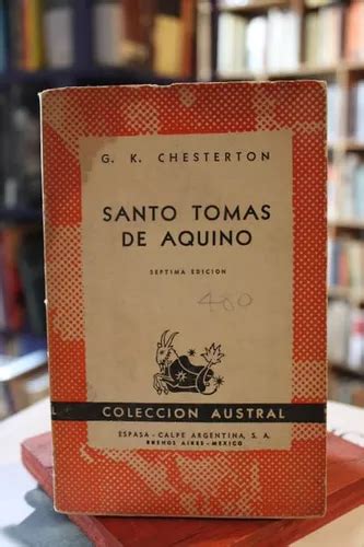 Santo Tom S De Aquino G K Chesterton Cuotas Sin Inter S