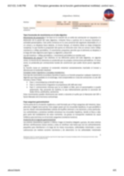 SOLUTION 62 Principios Generales De La Funci N Gastrointestinal