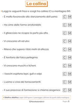 La Collina Schede Didattiche Per La Scuola Primaria Scuola